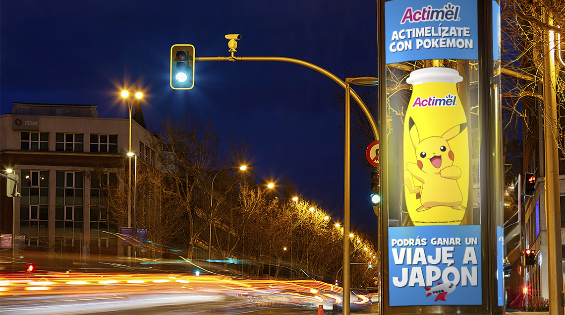 Actimel lanza un sorteo en Madrid centrado en Pokemón