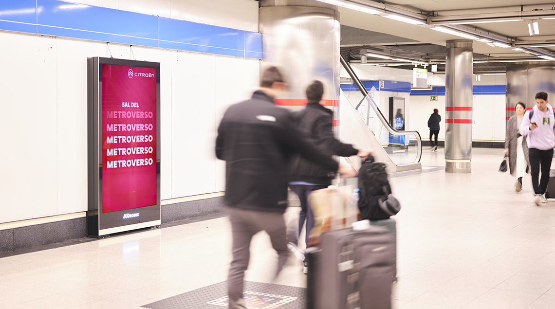 Llegan las primeras campañas DOOH de Publicis al metro de Madrid