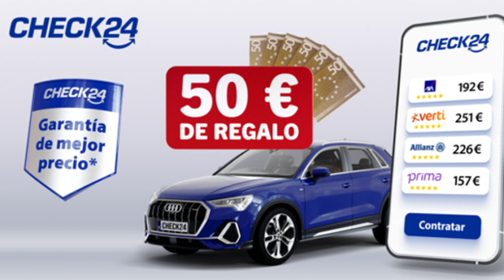 Check24 estrena 'El Checkazo' con 50 euros de regalo por seguro online ...