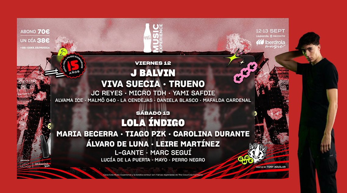 Coca-Cola Music Experience celebra 15 años con el streamer Plex