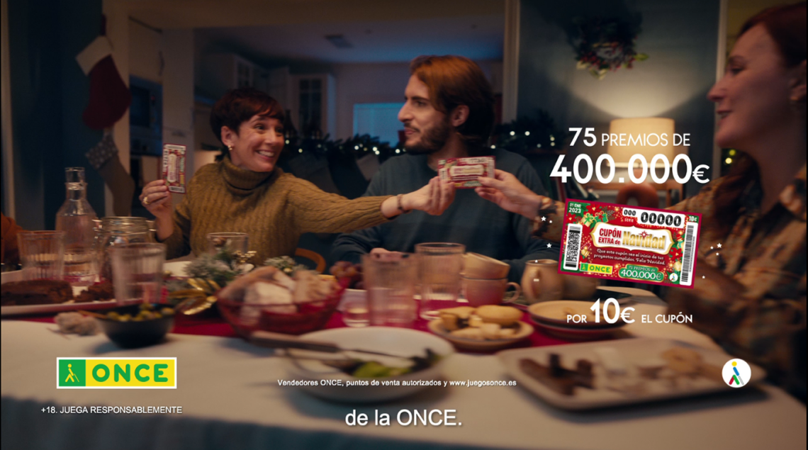 La ONCE estrena la campaña de su Cupón Extra de Navidad