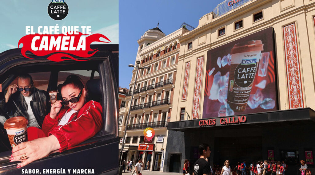 Kaiku Caffè Latte cuenta con Camela con una campaña exterior y digital