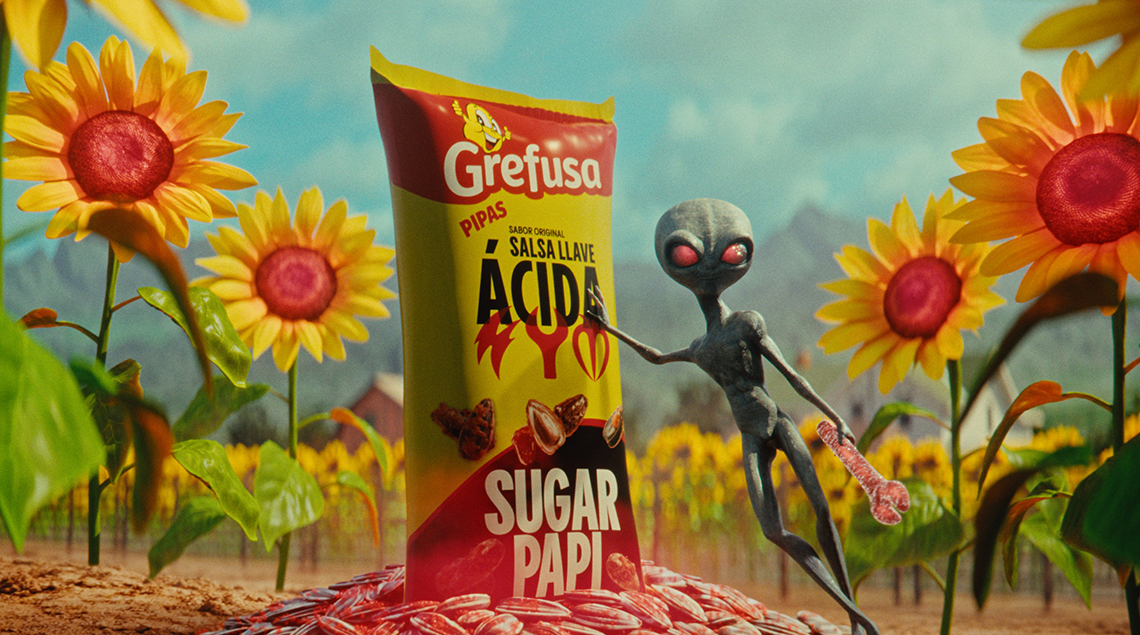 Grefusa lanza unas pipas con sabor a gominola ácida junto a Sugar Papi