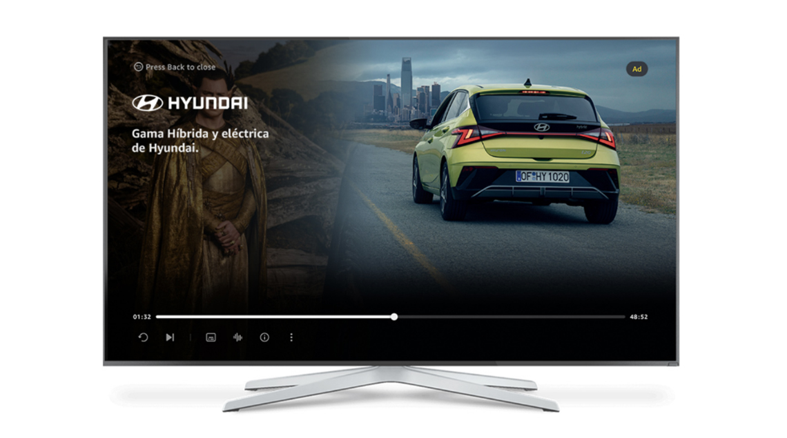 Hyundai activa Pause Ads en Amazon Prime Video