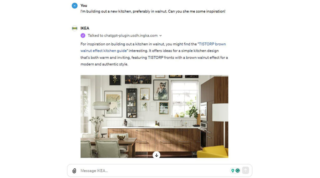 Ikea lanza su propio asistente inteligente a través de ChatGPT