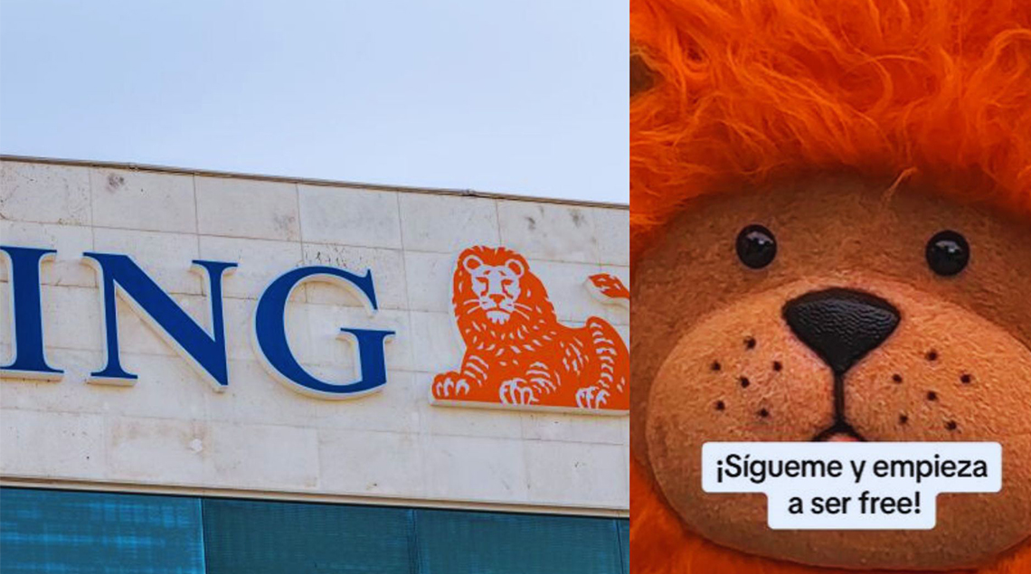 ING presenta al león Leonardo en TikTok para atraer a la Generación Z