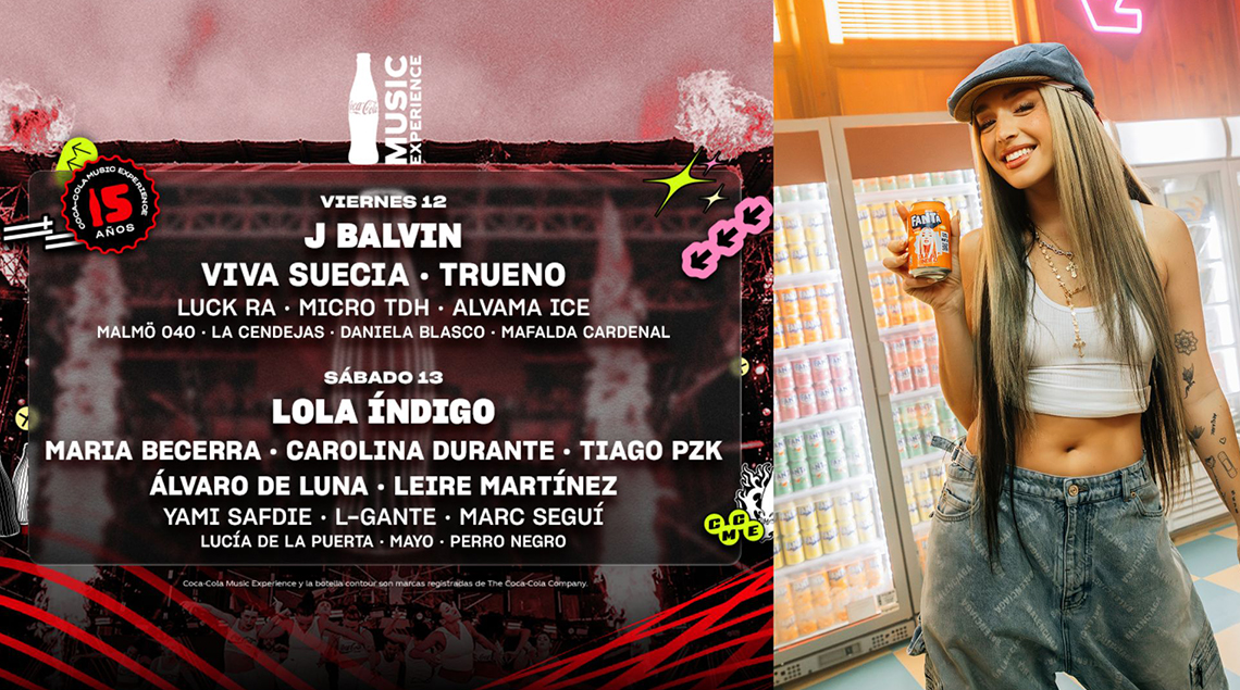 Lola Índigo y Yami Safdie se unen a Coca-Cola Music Experience