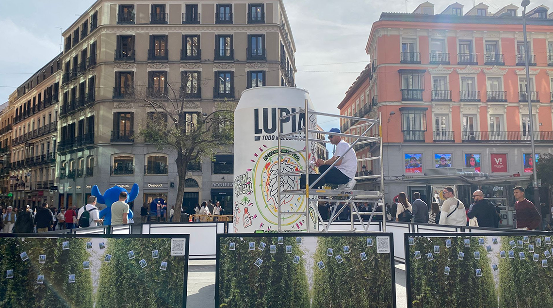 Hijos de Rivera presenta a Madrid su marca Lupia con un street marketing