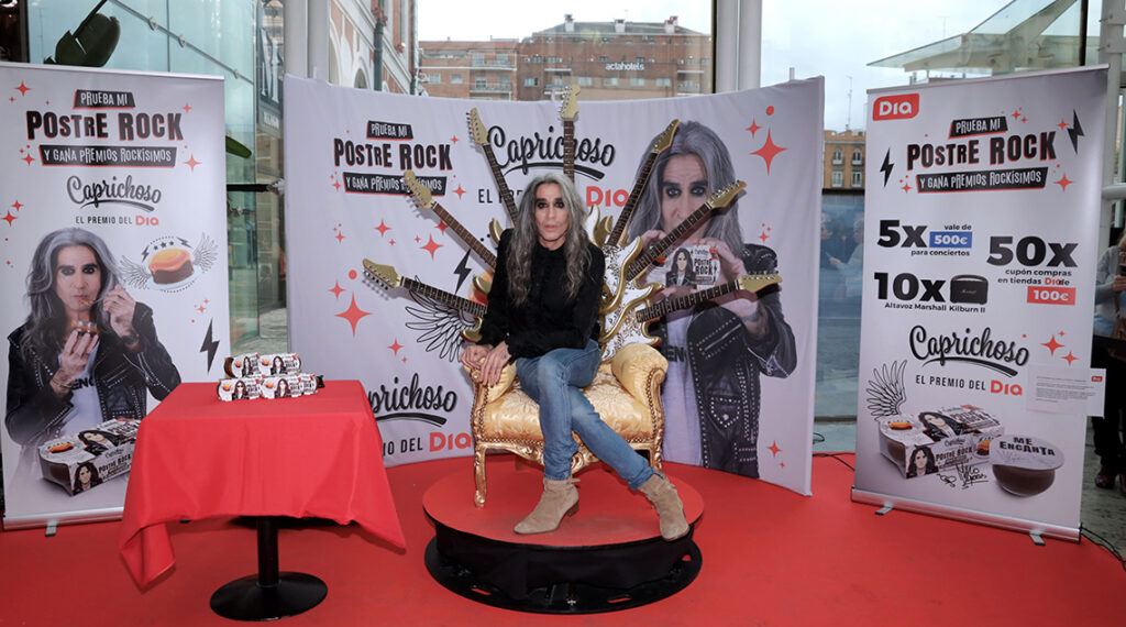 Mario Vaquerizo y Dia presentan el postre rockero en Príncipe Pío