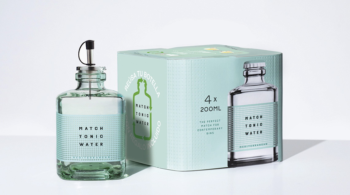 Match Tonic Water impulsa la categoría de refrescos con un pack sostenible