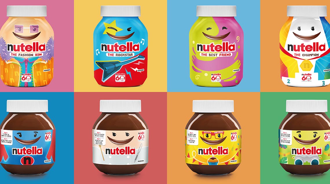 Nutella celebra su 60 aniversario con una edición limitada de sus tarros