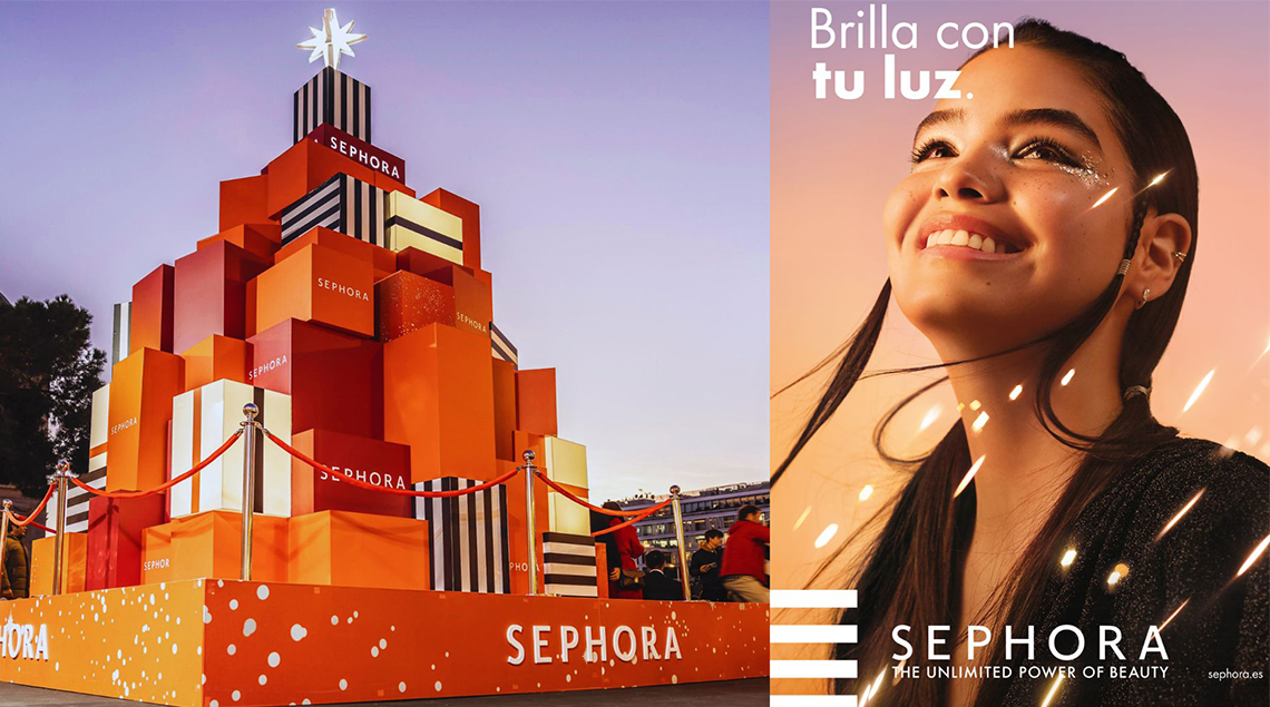Sephora inaugura la Navidad en Colón con un gran árbol