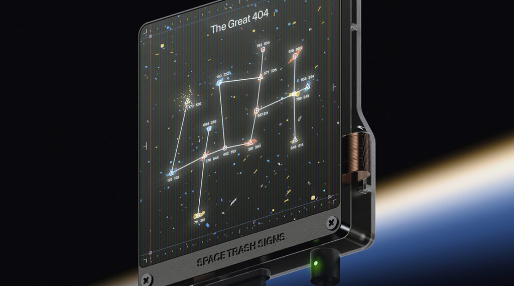 'Space Trash Signs' conciencia sobre la contaminación espacial