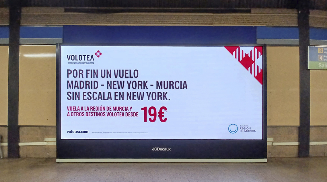 Volotea presenta su primera campaña de publicidad en Barcelona y Madrid