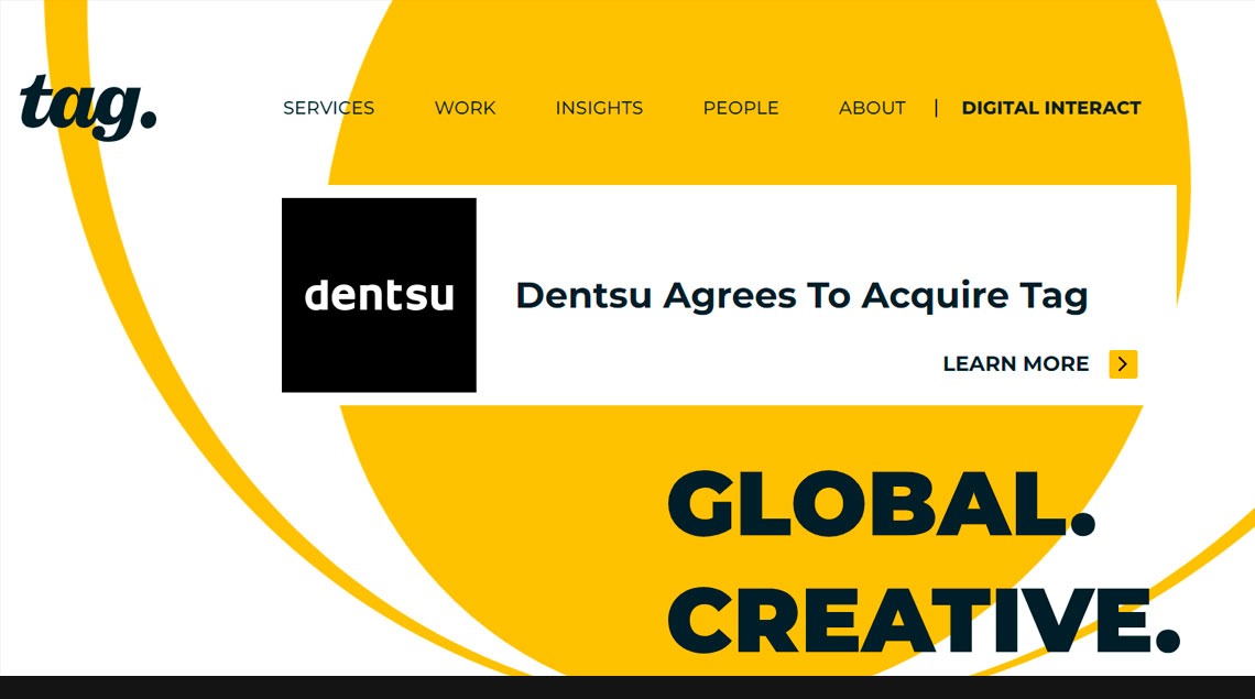 Dentsu compra Tag para reforzar su área de Tecnología y Transformación