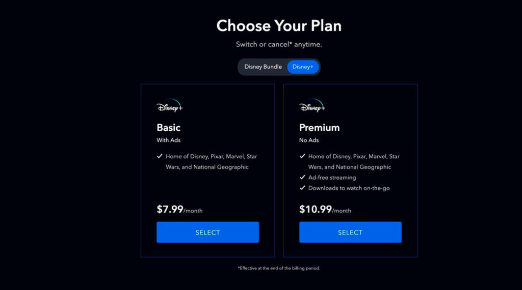 Disney+ Basic, el servicio AVOD de Disney llega a Estados Unidos