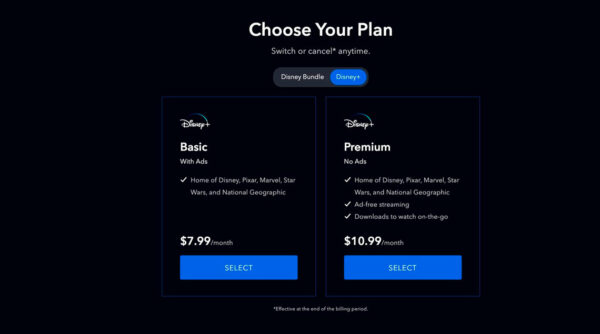 Disney+ Basic, el servicio AVOD de Disney llega a Estados Unidos