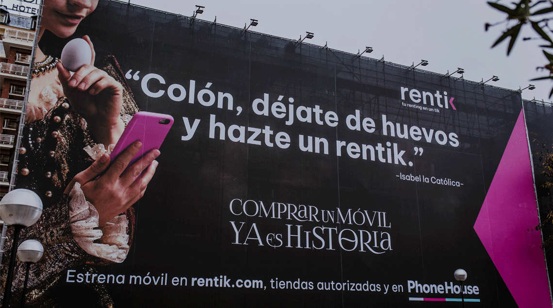 La nueva campaña de Rentik que desafía a Cristóbal Colón