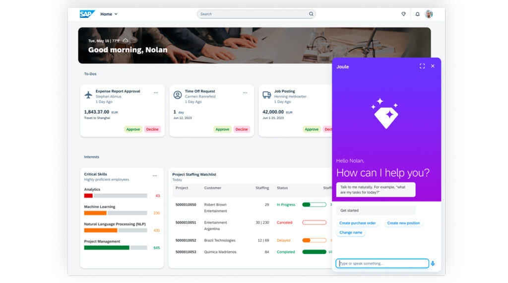 SAP, último gigante tecnológico en lanzar un asistente de IA generativa