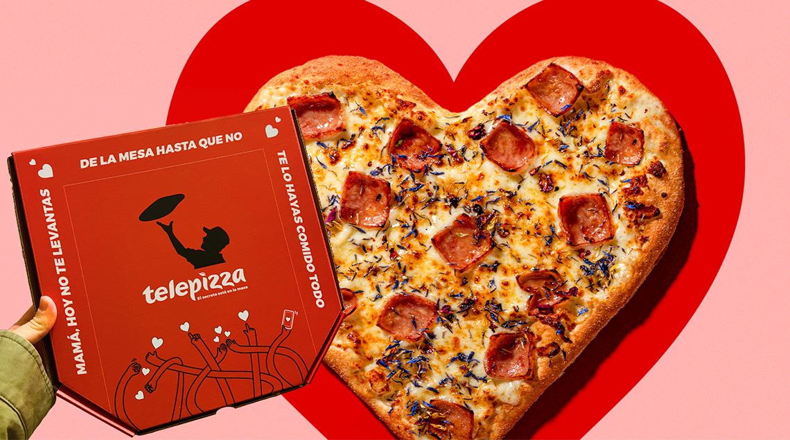 Telepizza lanza una pizza en forma de corazón