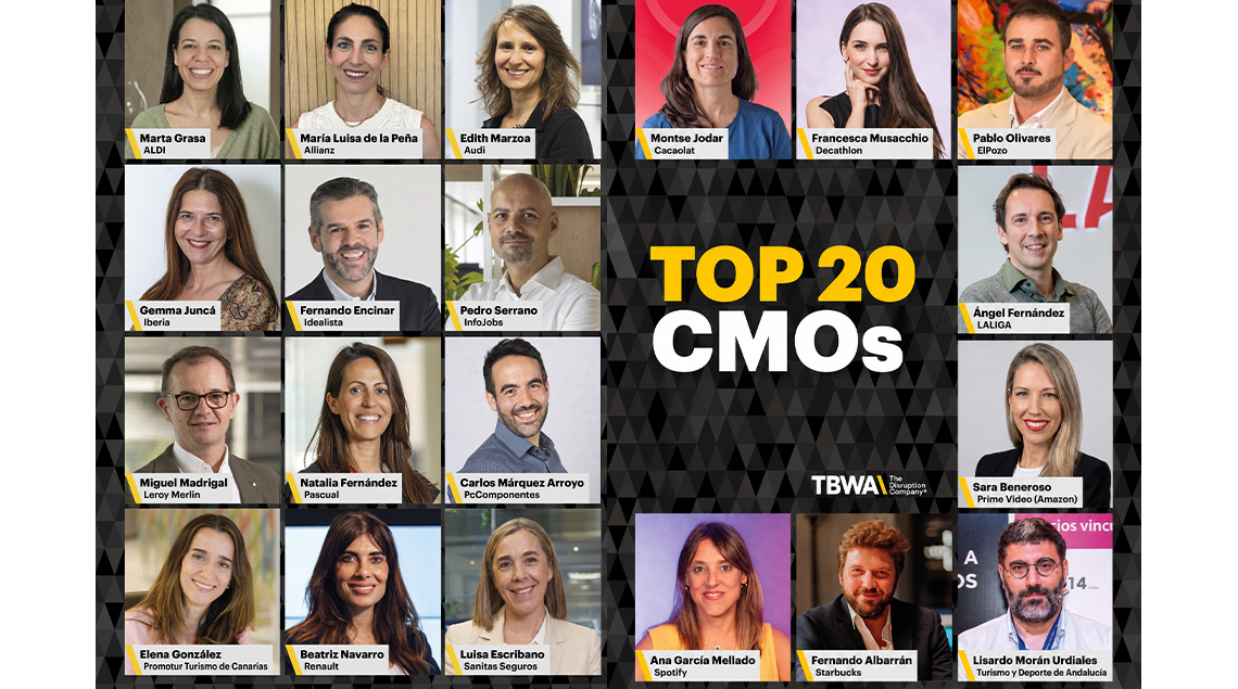 La metodología BrandIndex mide la fortaleza de marca del Top20 CMOs 2026