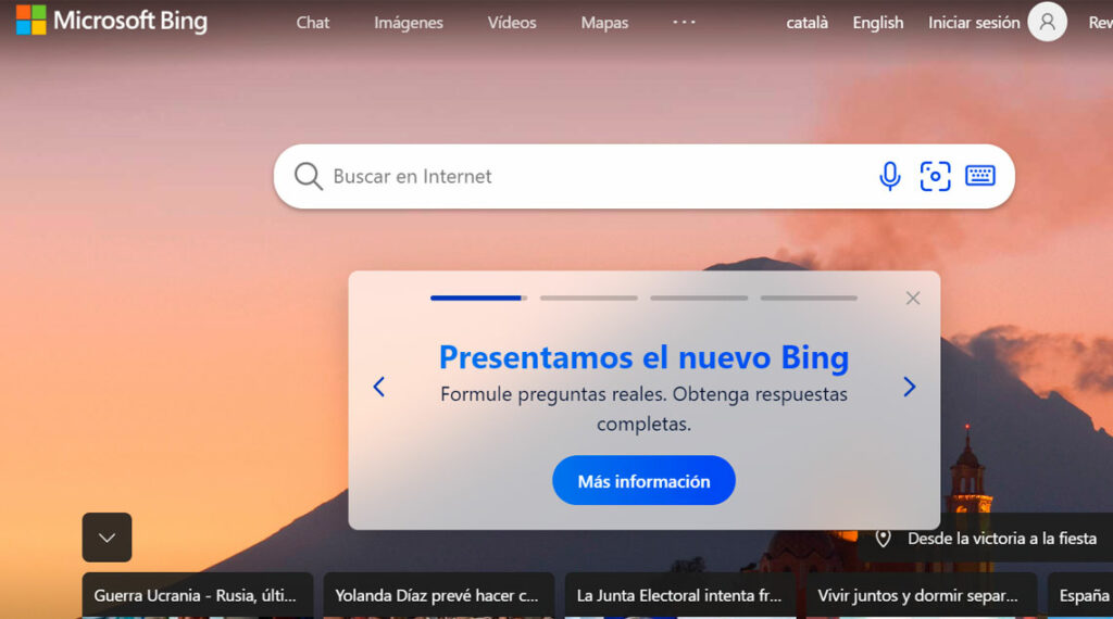 La versión inteligente de Bing de Microsoft, ya disponible a nivel global
