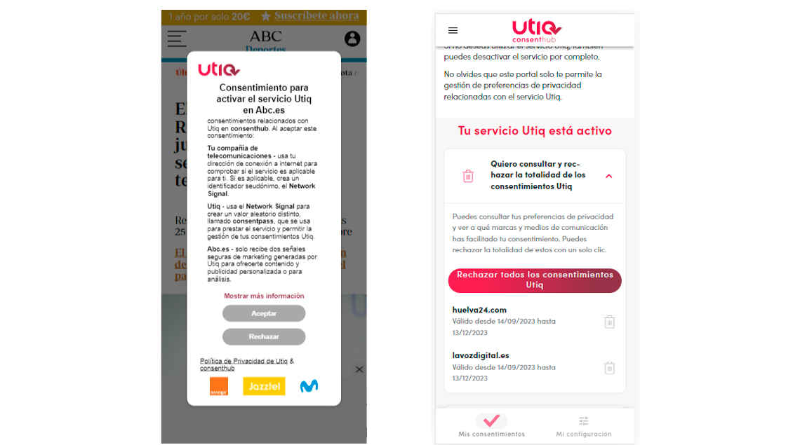 Vocento, primer editor en probar la solución cookieless de Utiq